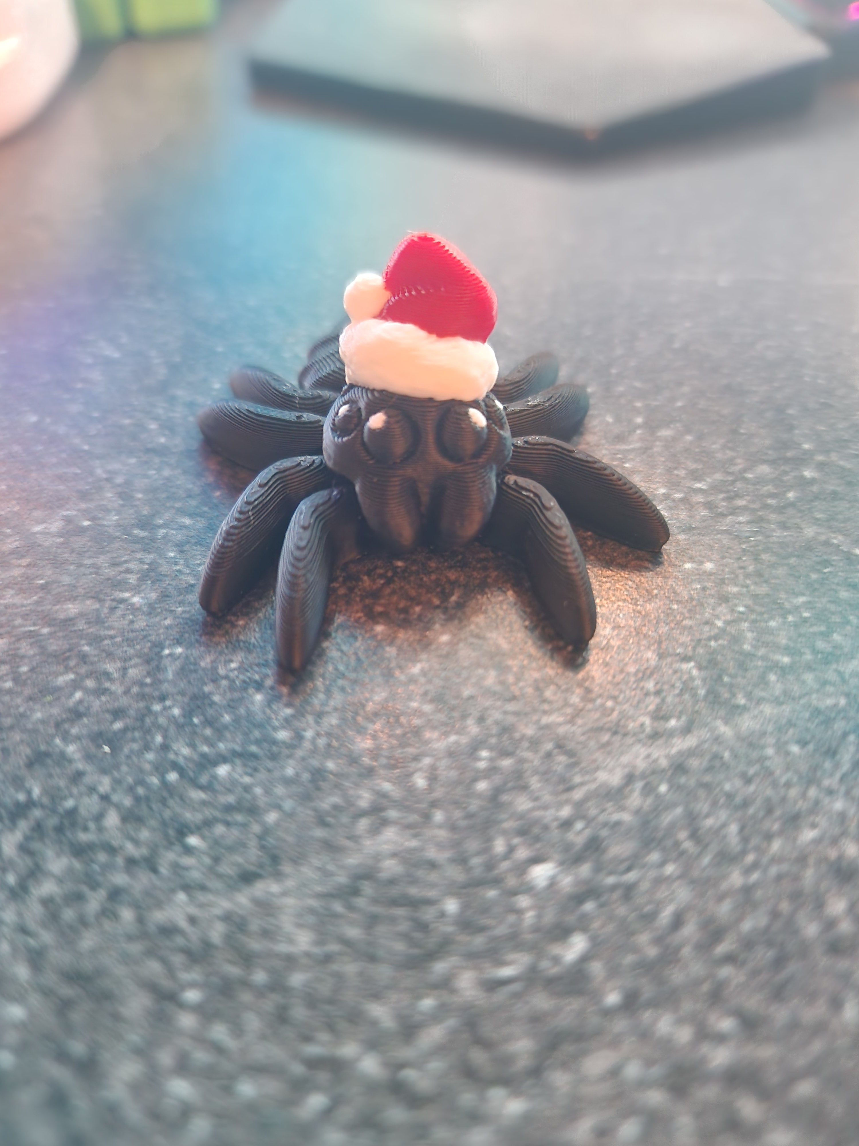 Tiny Santa Spider – Mix3DPrints